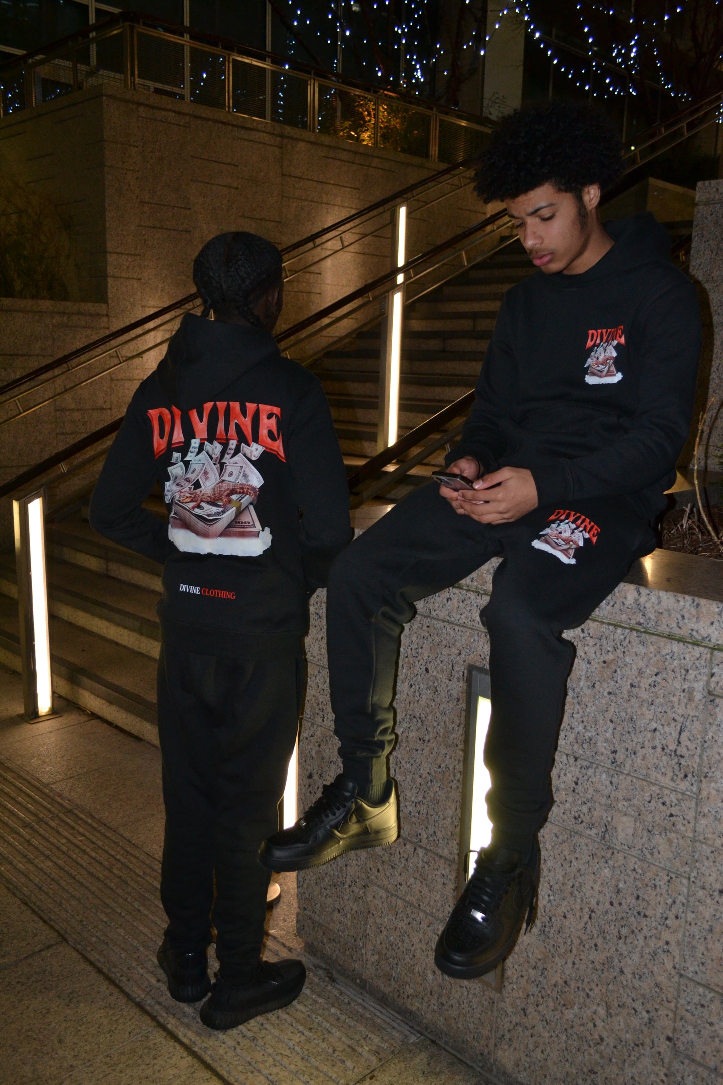 FORTUNE TRACKSUIT - BLACK – DIVINEUK