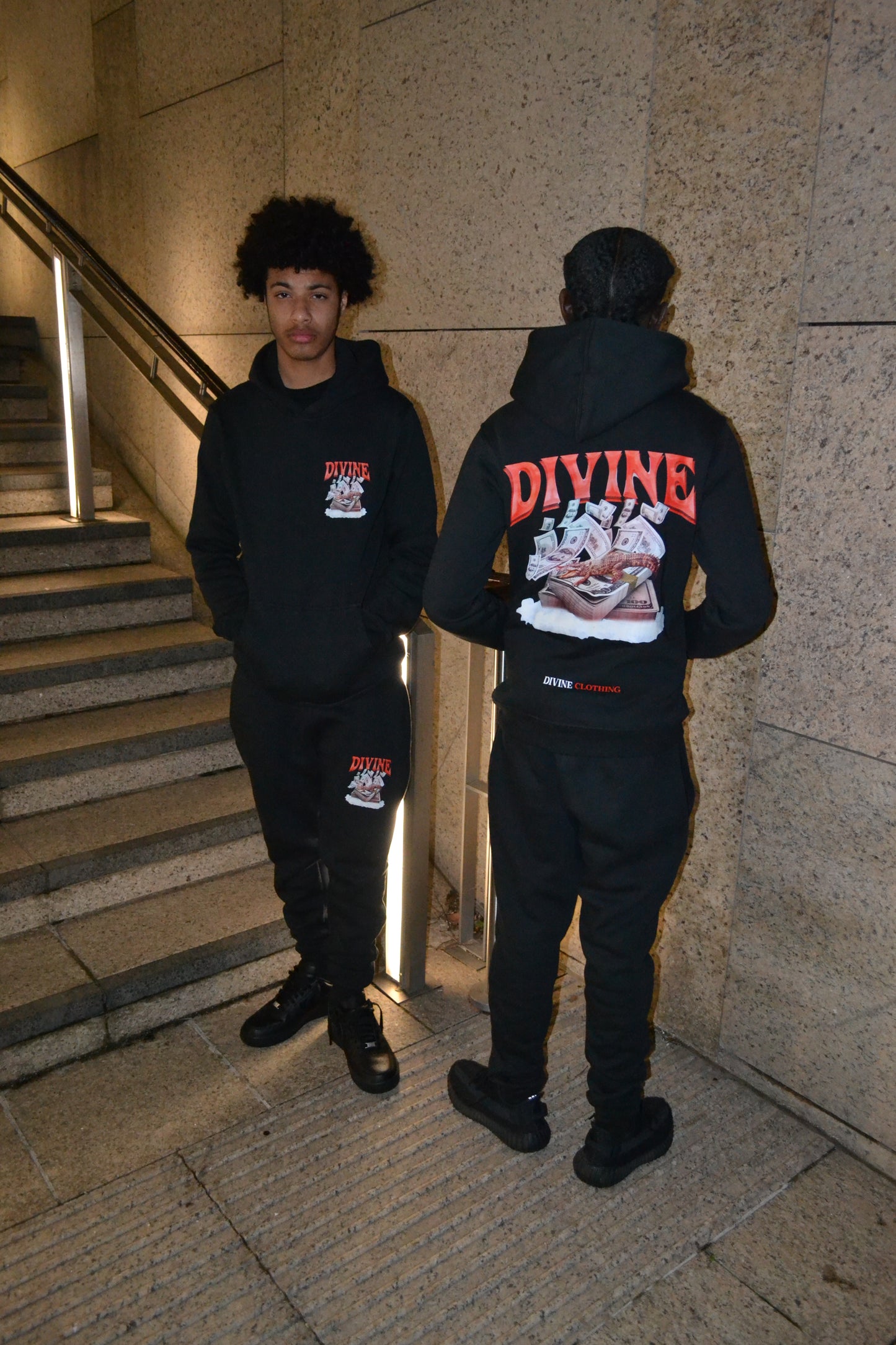 FORTUNE TRACKSUIT - BLACK – DIVINEUK