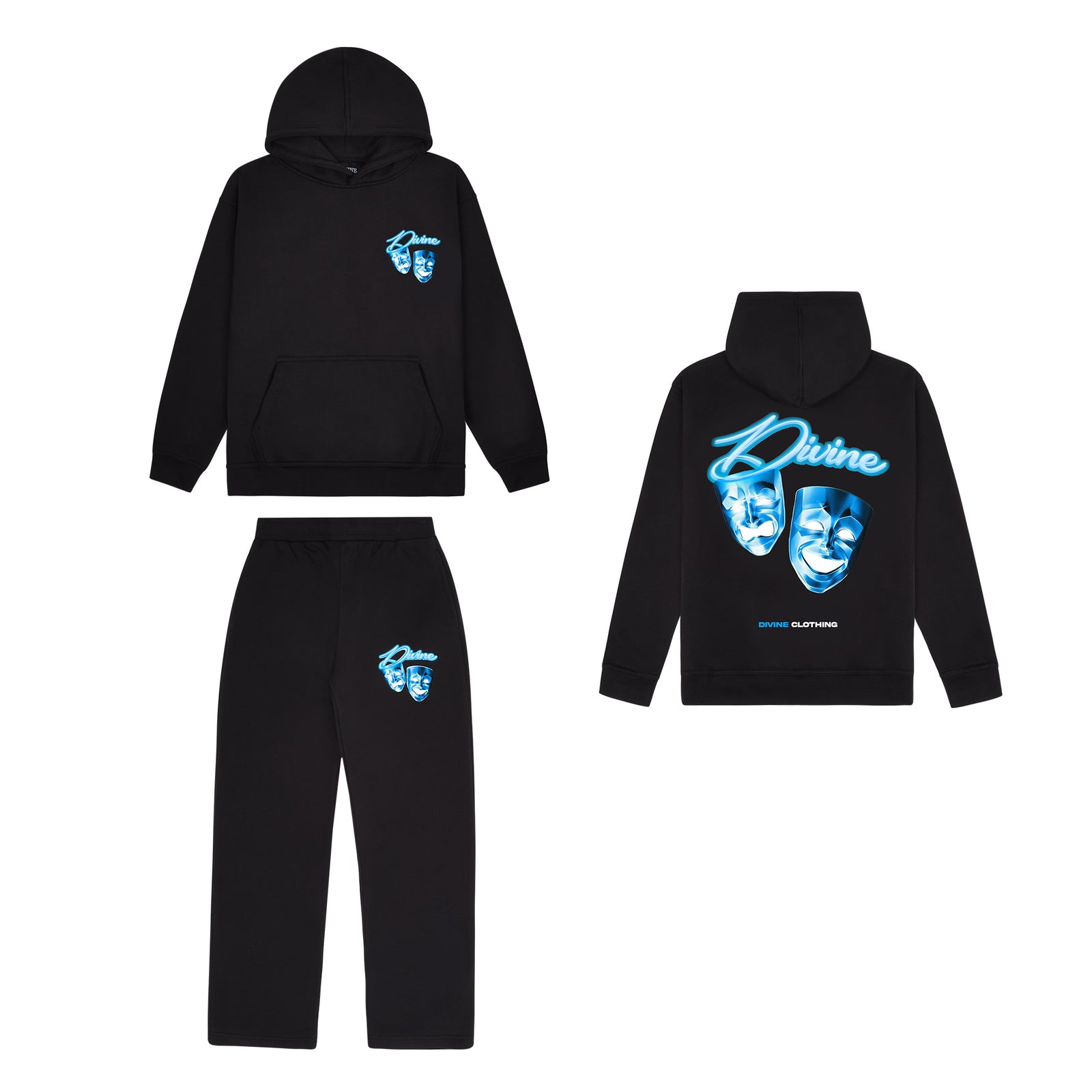 TWO FACED TRACKSUIT - BLUE – DIVINEUK